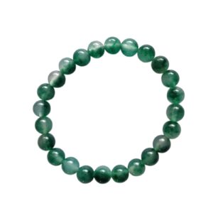 rostivo moss jade bracelet for men and women st. patrick's day bracelets natural stone beaded bracelet 8mm