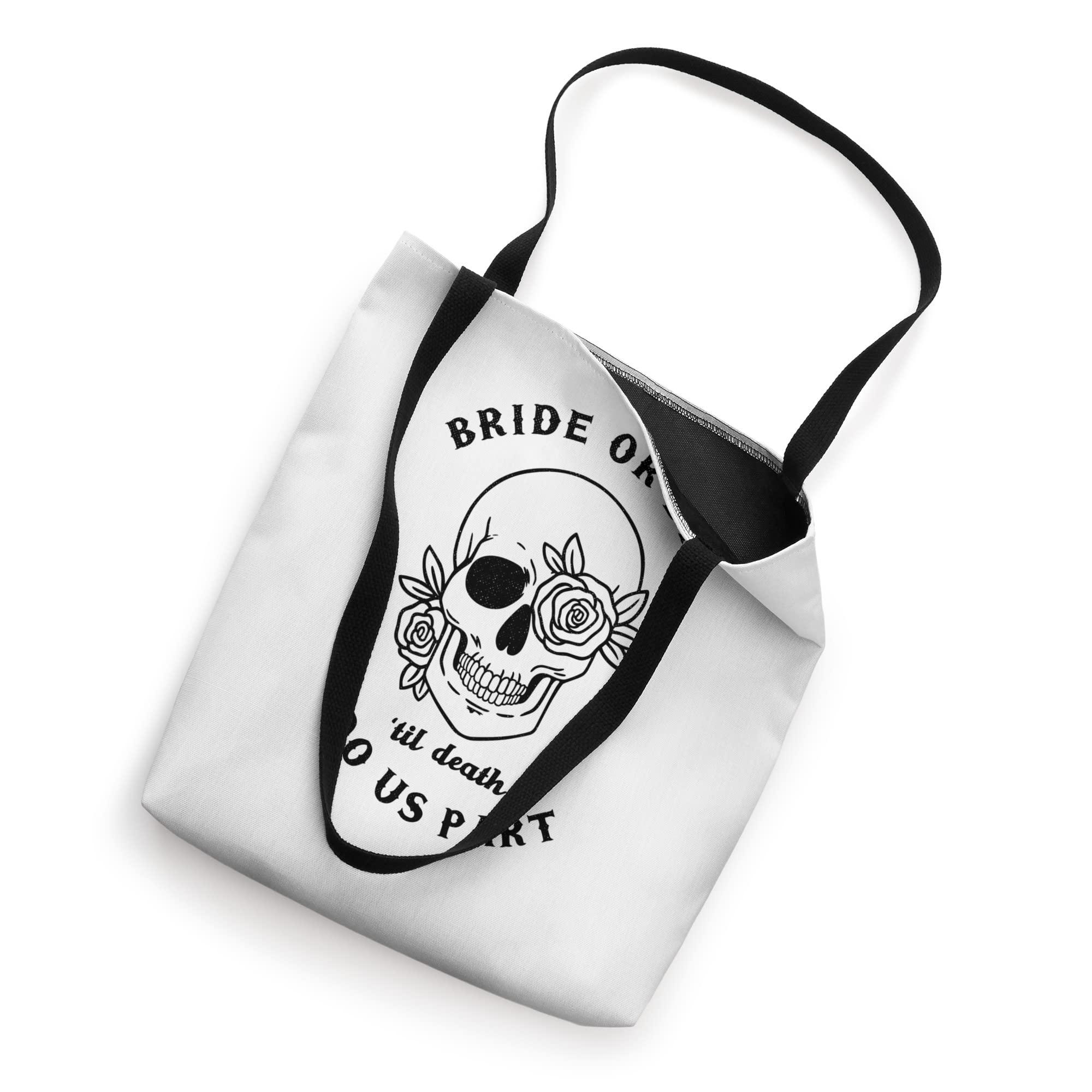 Cute Bridesmaid Bachelorette Party Bride or Die Skull Tote Bag