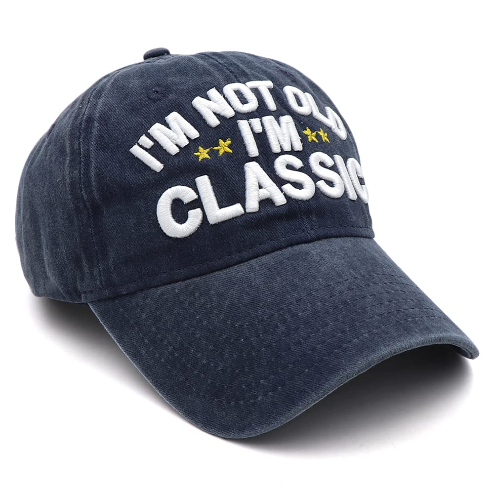 Funny Retirement or Birthday Gifts Hats for Men Women,I'm Not Old Classic Baseball Cap Gag Gifts for Dad Grandpa Old Man Senior Citizen