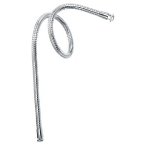 patikil 23.6" microphone gooseneck, m10/m8 fine thread metal universal hose flexible arm gooseneck tube extension for multifunction diy, silver tone