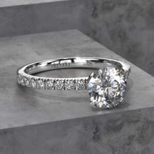 PREVELI 3 Carat Cubic Zirconia Engagement Wedding Promise Rings For Women Sterling Silver 925(7.5)