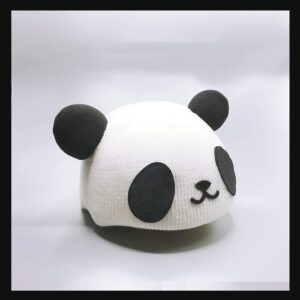 1 Pack Cute Panda Helmet Cover Bike Bicycle Motorcycle Ski Helmet Full Face Cover Cartoon Plush Helmet Protective Cover