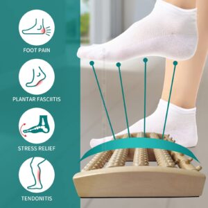 Vitoumko Dual Foot Massager Roller,Wooden Foot Massager Roller,Relieve Plantar Fasciitis, Heel, Arch Pain. Stress Relief Tool, Relaxation Practical Gifts for Men Women