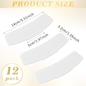 Hercicy 12 Pcs Tab Collar for Clergy Shirt White Priest Collar Tab Insert Shirt Collar, 5.51 x 1.26 x 1.97 Inches