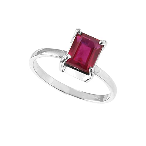 Best Gift Red Mozambique Ruby Gemstone Silver Ring Wedding Engagement Ring Silver Jewelry (7)