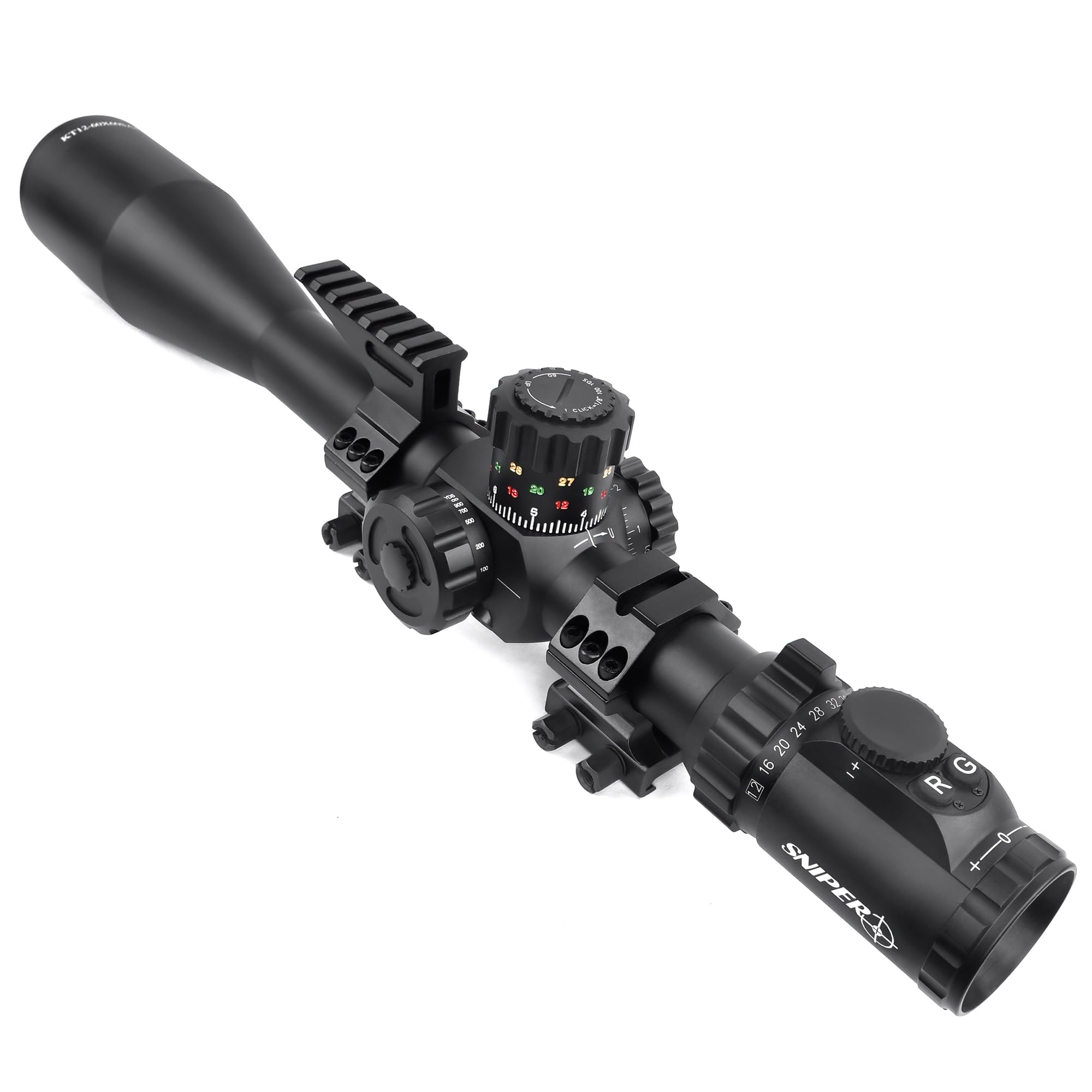 12-60X60SAL Long Range Rifle Scope 35mm Tube Side Parallax Adjustment with Scope（ KT12-60X60SAL ）