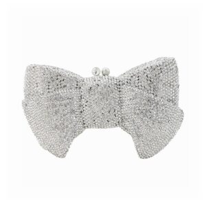 djbm sweet bow rhinestone crystal evening clutch diamond evening bags purses and handbags for women formal party wedding