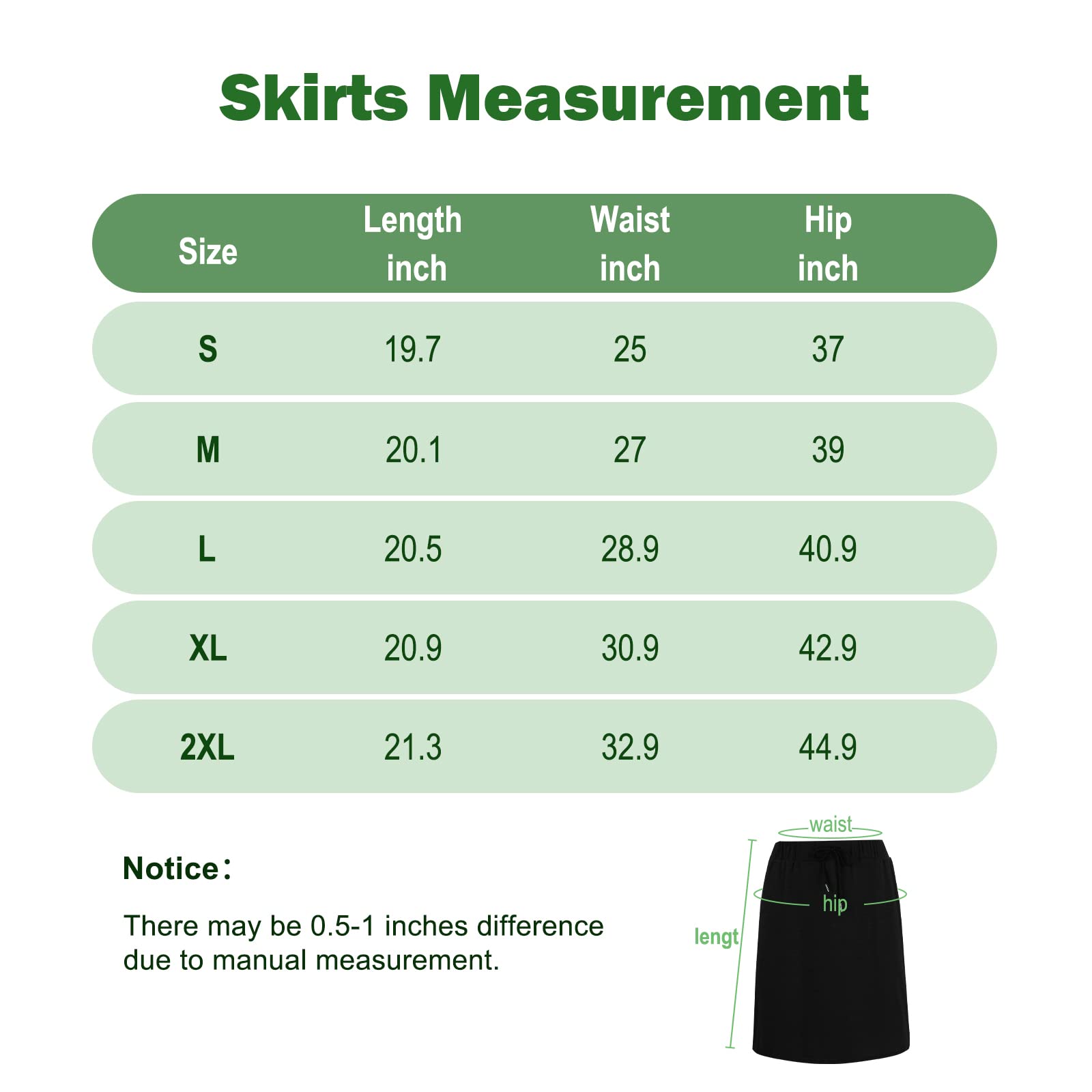 Womens Golf Skirt Athletic Skort Stretchy Knee Length Tennis Skirt with Pockets Plus Size Skorts Skirts for Women Khaki Large