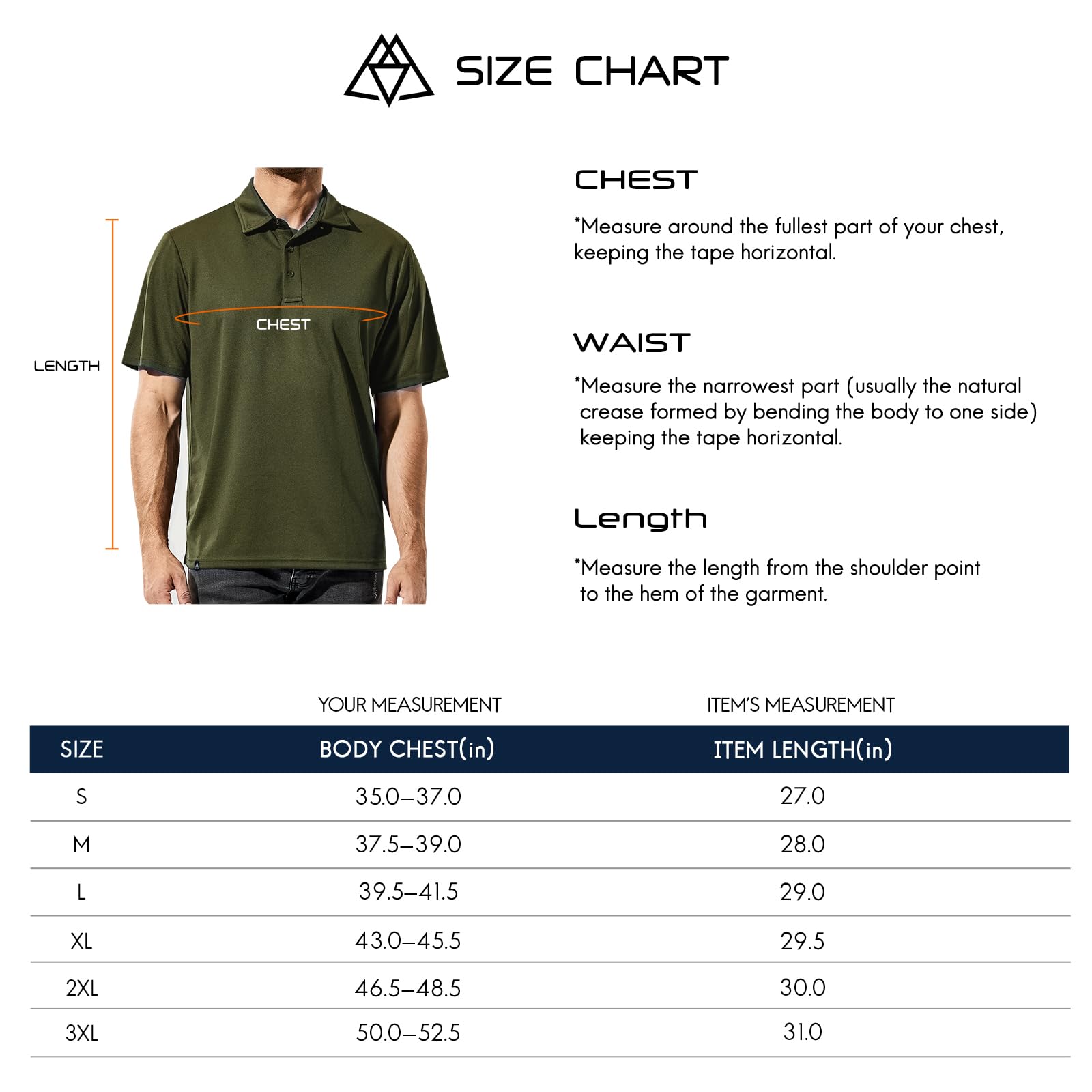 Haimont Polo Shirts for Men Short Sleeve Lightweight Golf Business Casual Polo Shirts, Moisture Wicking, Quick Dry, Army Green, L