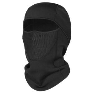 qxqianxiye balaclava ski mask thermal elastic breathable winter face mask for cold weather perfect for skiing snowboarding motorcycling ice fishing men black