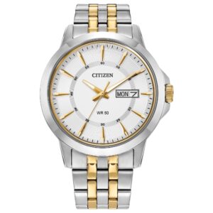 citizen classic quartz two-tone stainless steel bracelet