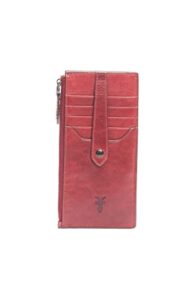 frye womens melissa snap card wallet, burgundy, one size us