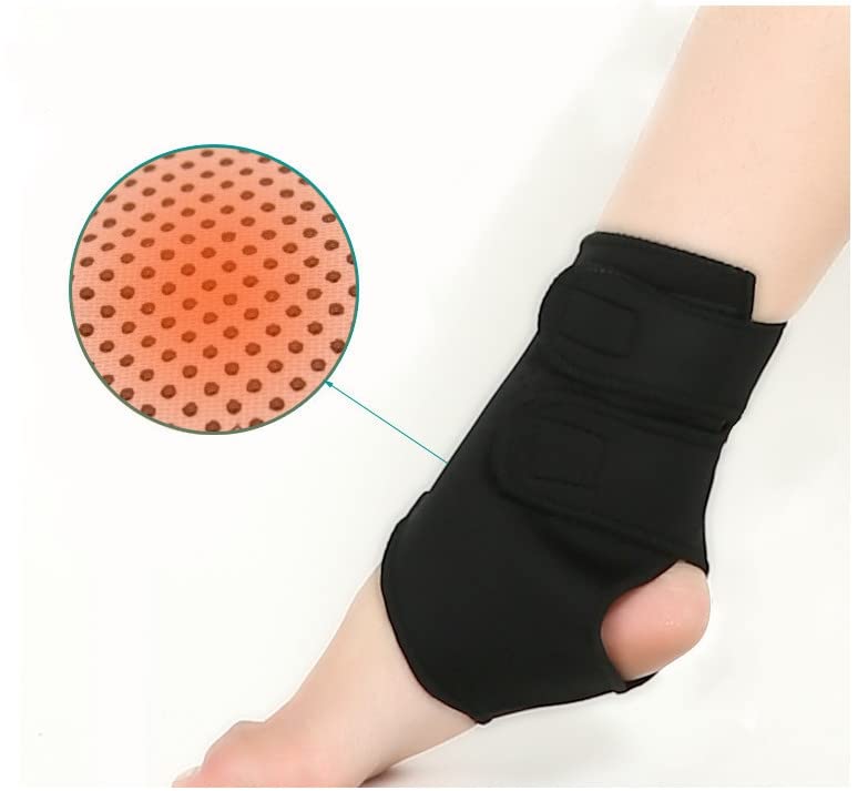 Self-Heating Ankle Brace for Men & Women, Adjustable Ankle Support Brace, Compression Ankle Support Wrap for Arthritis, Plantar Fasciitis, Achilles Tendon Ankle Sprained Pain Relief, Sports Injuries