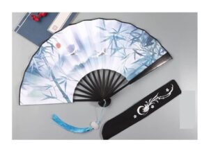 folding hand fan folding fan handheld folded fan 30cm bamboo foldable fan, portable, ancient chinese style, for cheongsam dance performance fan foldable fan hand held fans (color : a5, size : 30cm)