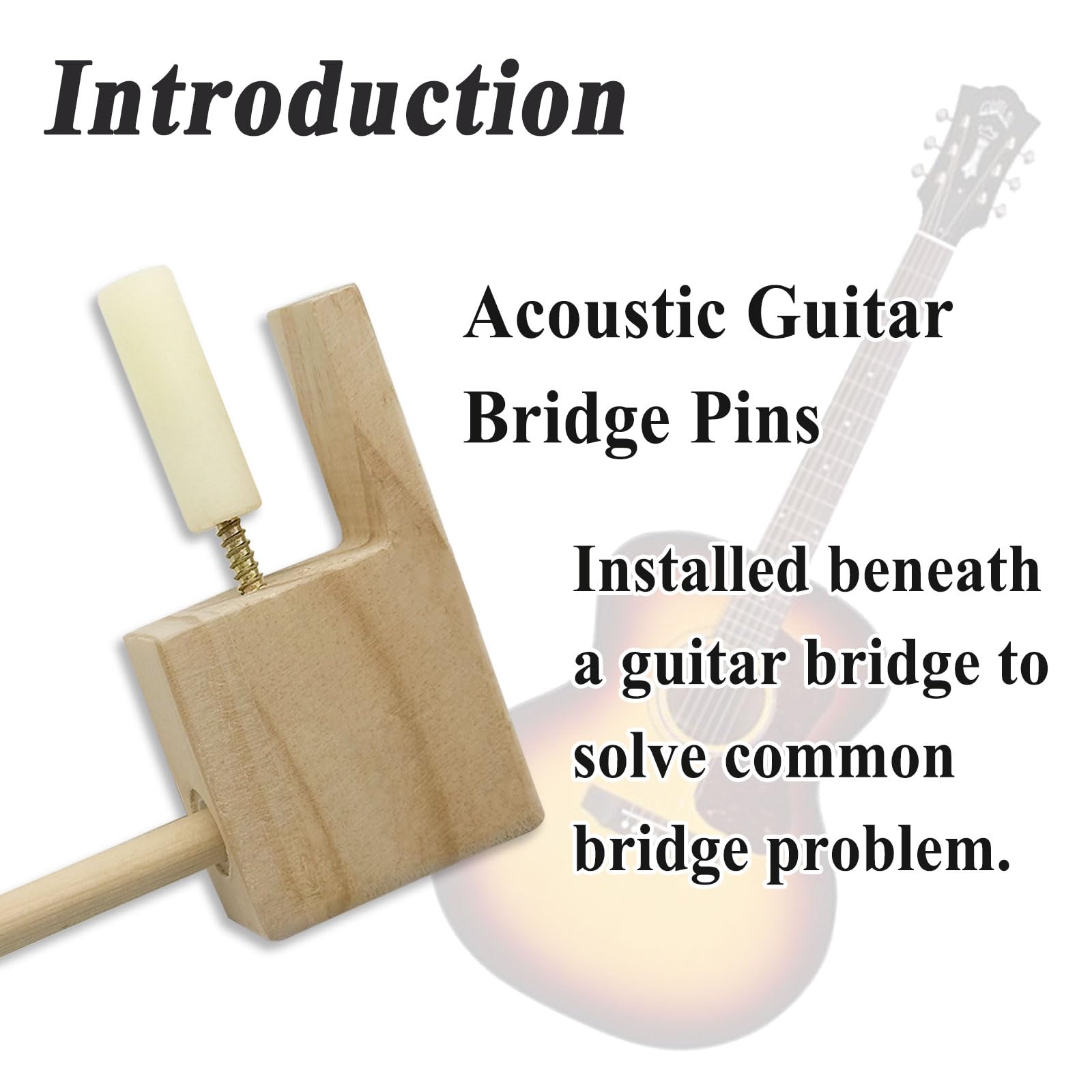 AN3694 Acoustic Guitar Bridge Pins - Work to Enhance the Volume and Tone of Guitar