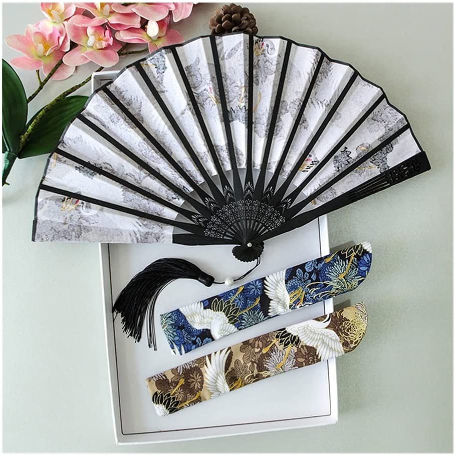 Folding Hand Fan Folding Fan Handheld Folded Fan Japanese Women's Cherry Blossom Folding Fan, Outdoor Home Decoration, Dance, Wedding Gifts, Souvenirs Fan Foldable Fan Hand Held Fans