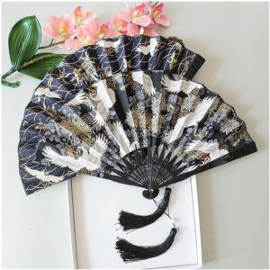 Folding Hand Fan Folding Fan Handheld Folded Fan Japanese Women's Cherry Blossom Folding Fan, Outdoor Home Decoration, Dance, Wedding Gifts, Souvenirs Fan Foldable Fan Hand Held Fans