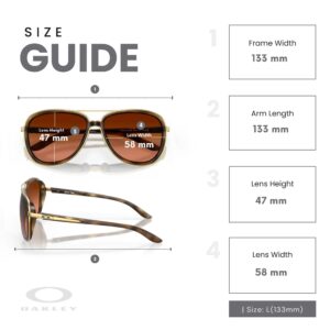 Oakley Split Time OO4129 412918 58MM Brown Tortoise/Prizm Brown Gradient Aviator Sunglasses for Women + BUNDLE Accessory Leash + BUNDLE with Designer iWear Eyewear Kit