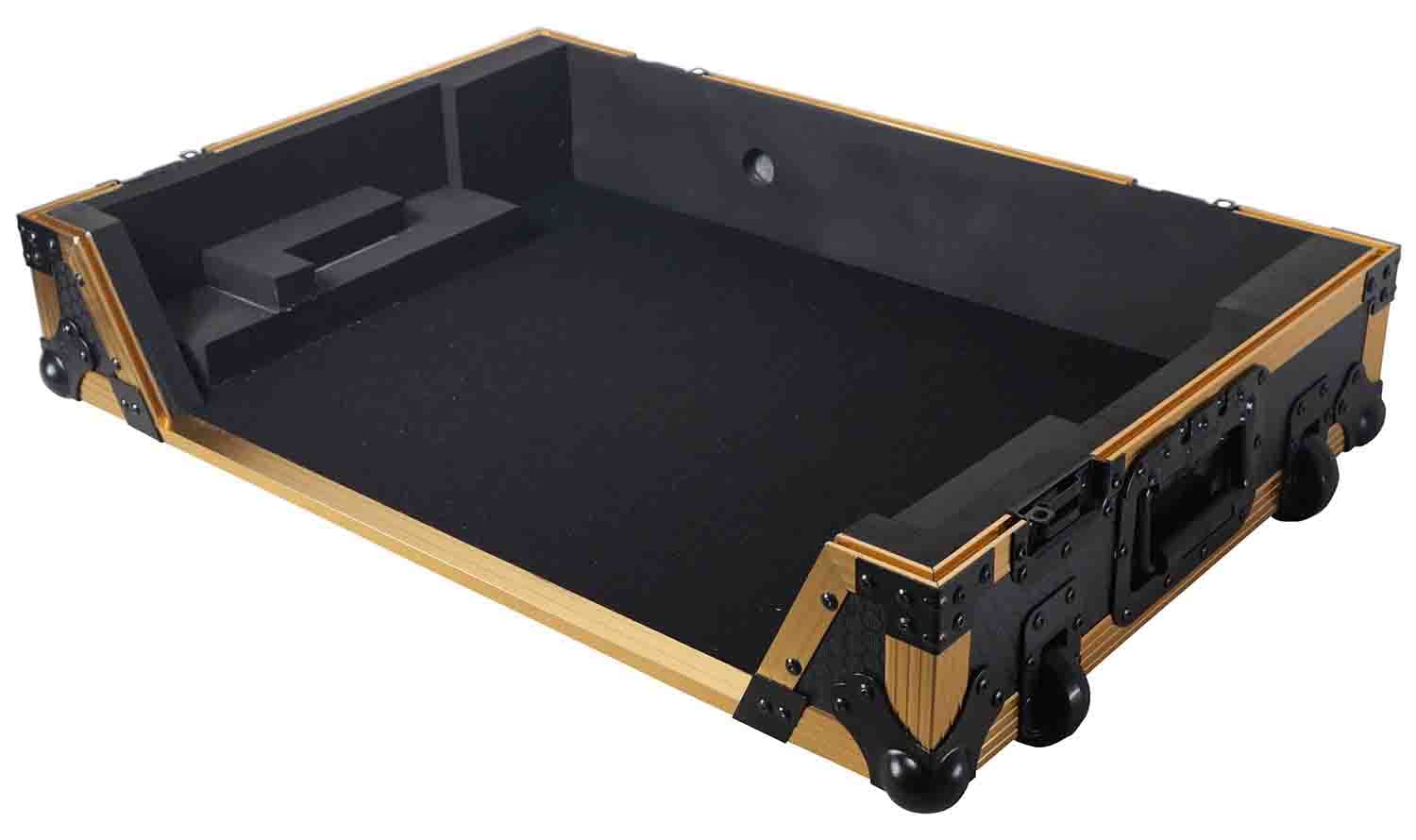 ProX ATA Flight Style Road Case for RANE ONE DJ Controller with Laptop Shelf and Wheels - High-Density Protective Foam for Interior Support - Finish on Laminated 3/8" Plywood - XS-RANE ONE WLT FGLD