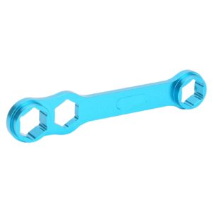 zpshyd fishing reel wrench, blue casting fishing reel care maintenance wrench aluminium alloy diy spanner repairing maintenance tool