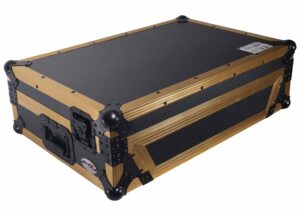 prox ata flight style road case for rane one dj controller with laptop shelf and wheels - high-density protective foam for interior support - finish on laminated 3/8" plywood - xs-rane one wlt fgld