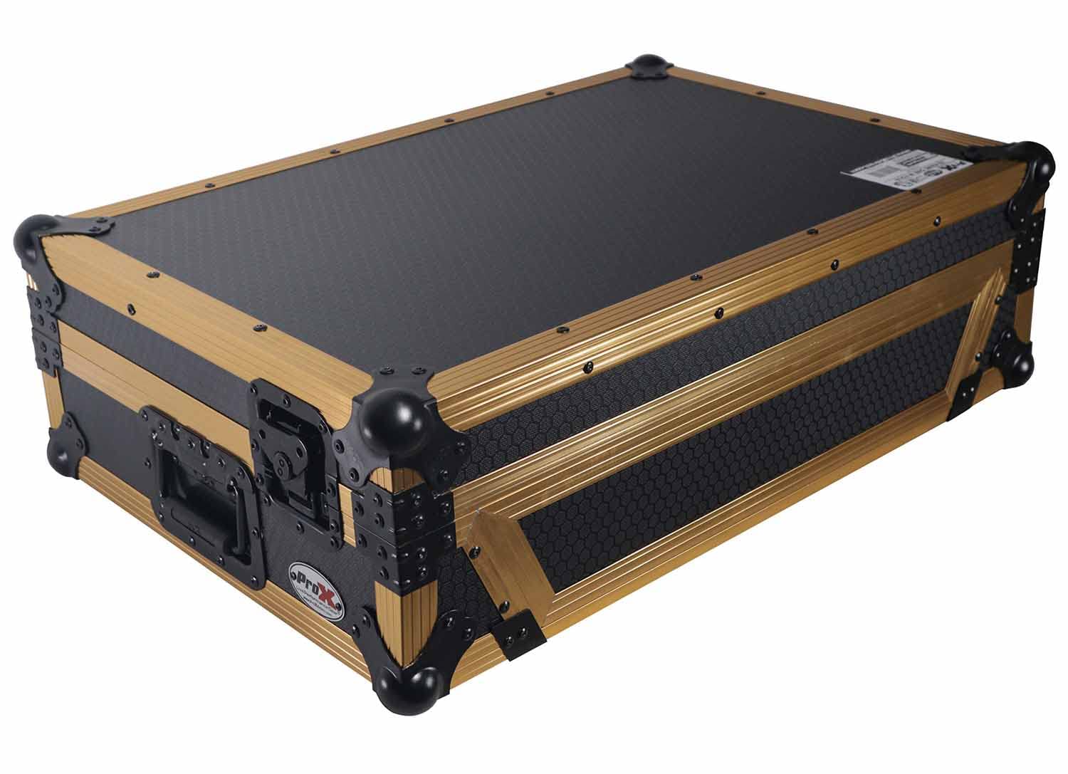 ProX ATA Flight Style Road Case for RANE ONE DJ Controller with Laptop Shelf and Wheels - High-Density Protective Foam for Interior Support - Finish on Laminated 3/8" Plywood - XS-RANE ONE WLT FGLD