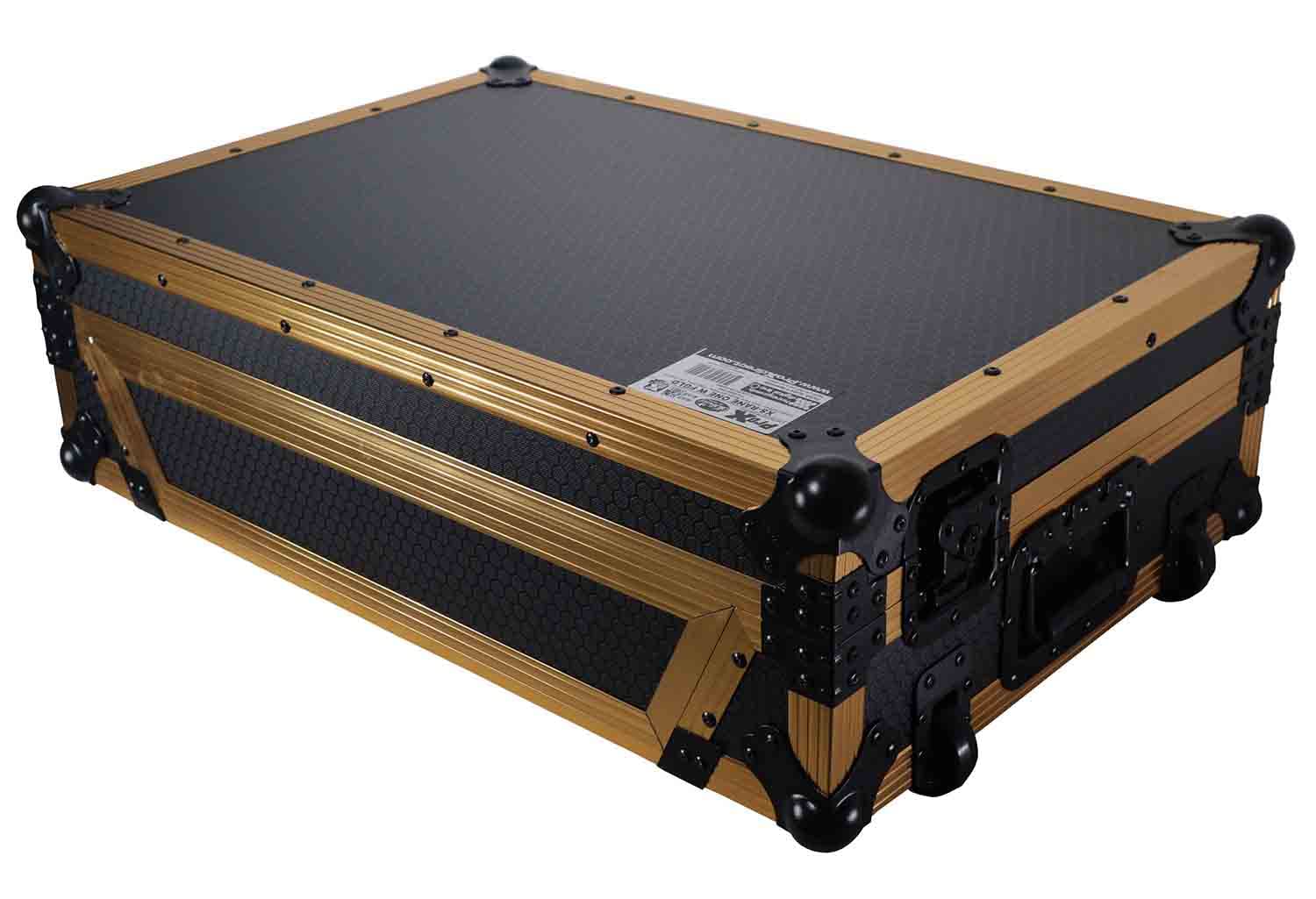 ProX ATA Flight Style Road Case for RANE ONE DJ Controller with Laptop Shelf and Wheels - High-Density Protective Foam for Interior Support - Finish on Laminated 3/8" Plywood - XS-RANE ONE WLT FGLD