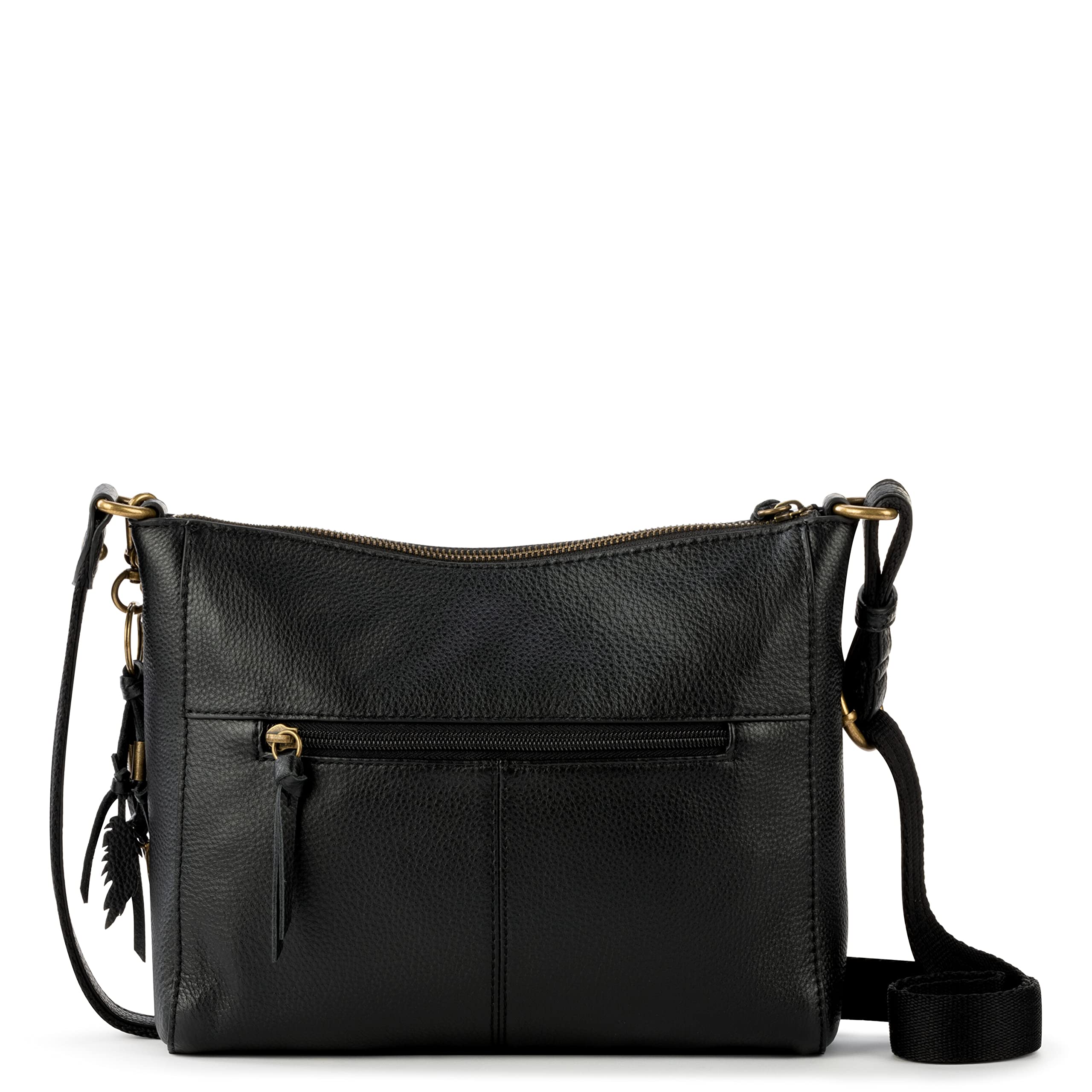 The Sak Womens Alameda Crossbody in Leather, Black, One Size US