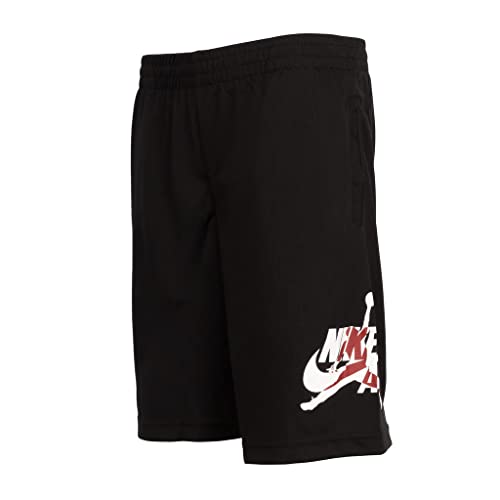 Nike Boy`s Air Jordan Jumpman Classics Shorts, Black/Gym Red/White, XL