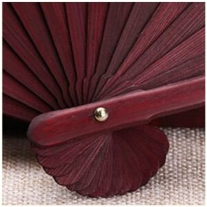 Folding Hand Fan Folding Fan Handheld Folded Fan Hand Folding Fan Classical Silk Fabric Double-Sided Folding Fan Ancient Chinese Style Foldable Fan Hand Held Fans (Color : A, Size : 60CM)