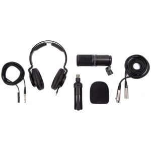 Rode RODECaster Pro II Integrated Audio Production Studio Bundle with 4x Zoom ZDM-1 Podcast Mic Pack and 32GB microSDHC Memory Card