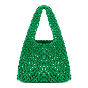 naimo straw beach bag woven shoulder bag rattan handbag crochet tote weaving summer hobo bag