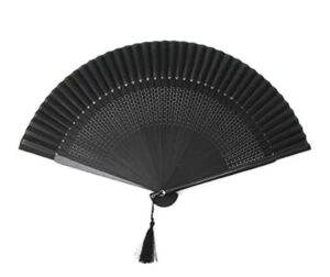 folding hand fan folding fan handheld folded fan bamboo hand fan elegant carved hand held folding fans silk folding fans foldable fan hand held fans (color : random delivery, size : 37x19.5cm)