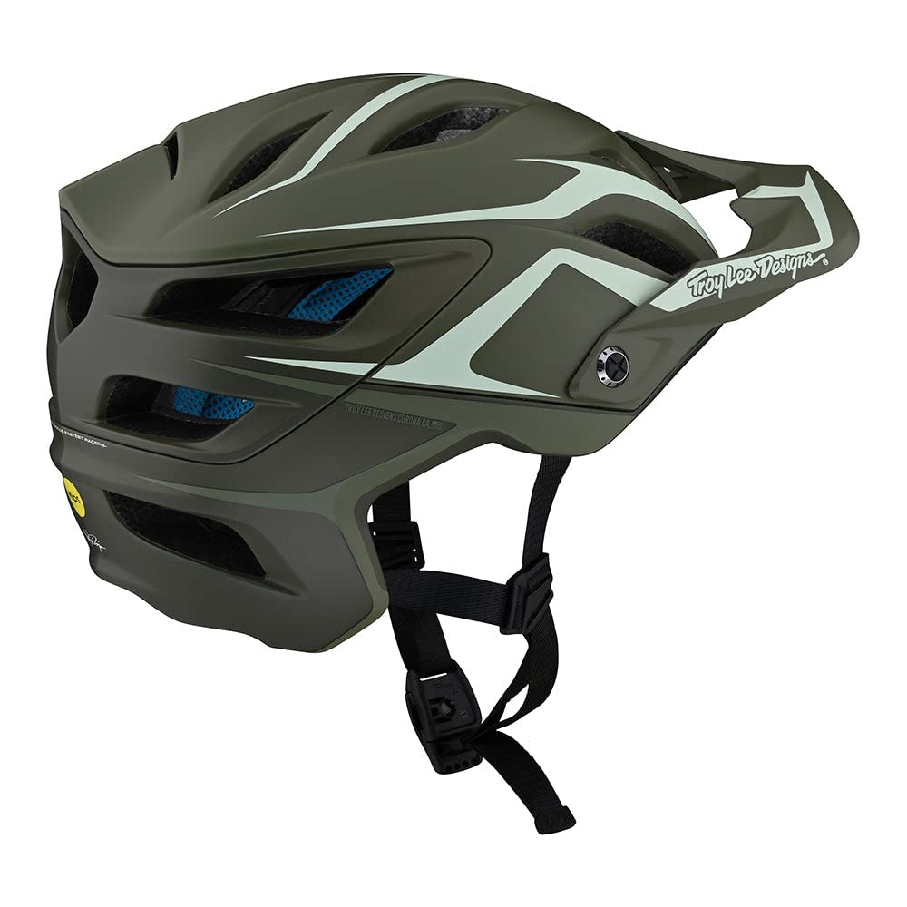 Troy Lee Designs A3 Uno Half Shell Bicycle Helmet W/MIPS - EPP EPS Premium Lightweight - All Mountain Enduro Gravel Trail Cycling MTB (Green, X-Large/XX-Large)