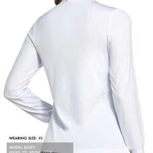 ISEEGZ Golf Polo Shirts for Women, Women's Long Sleeve Shirt Blouses, Dressy and Casual Women's Tops for Daily Work Sports, Comfortable Fitted & Quick Dry Apparel