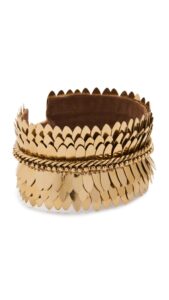 deepa gurnani women's deepa chiara cuff, gold, one size