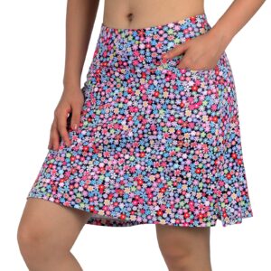 beroy women's active performance skort lightweight skirt for running tennis golf workout sports(m pink)