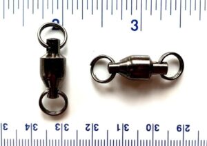 25 gerry's tackle ball bearing fishing swivels with split rings size 7 (66 pound test)