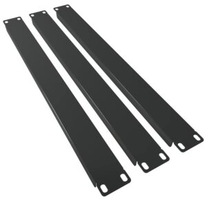 1u blank panel - (3 pack) - rackmount accessories - metal spacer 19" filler for server rack cabinet enclosure - black durable steel - tupavco tp1739