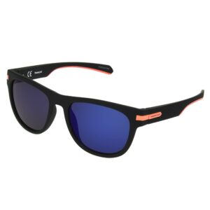 panama jack men's polarized blue-purple mirror square sunglasses, black, 54