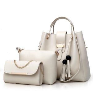 zukky trend cross-body bag one shoulder versatile tote bag women's fashion simple sub-mother bag off-white