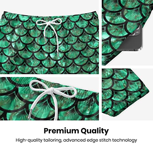 INZVKJLU Halloween Green Scales Mens Sweatpants 3D Print Jogger Pants Casual Sportswear