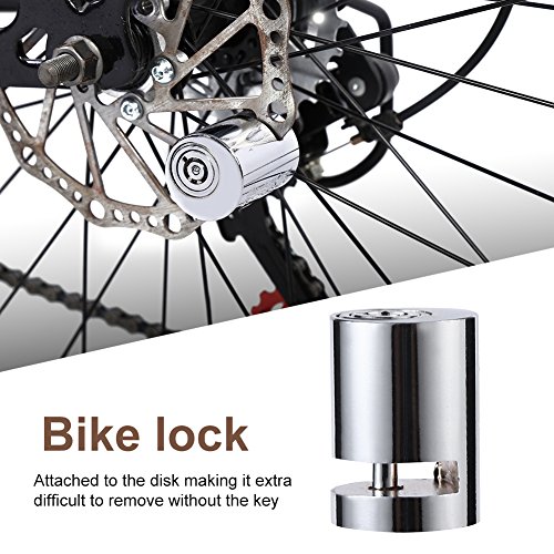 Yoidesu Bike Security Lock, with Two Keys for Motorbike Bike Scooter