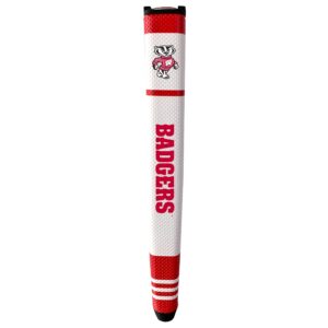 team golf ncaa wisconsin golf putter grip team golf ncaa golf putter grip (multi colored) with removable ball marker, durable wide grip & easy to control