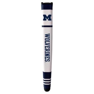 team golf ncaa michigan golf putter grip team golf ncaa golf putter grip (multi colored) with removable ball marker, durable wide grip & easy to control