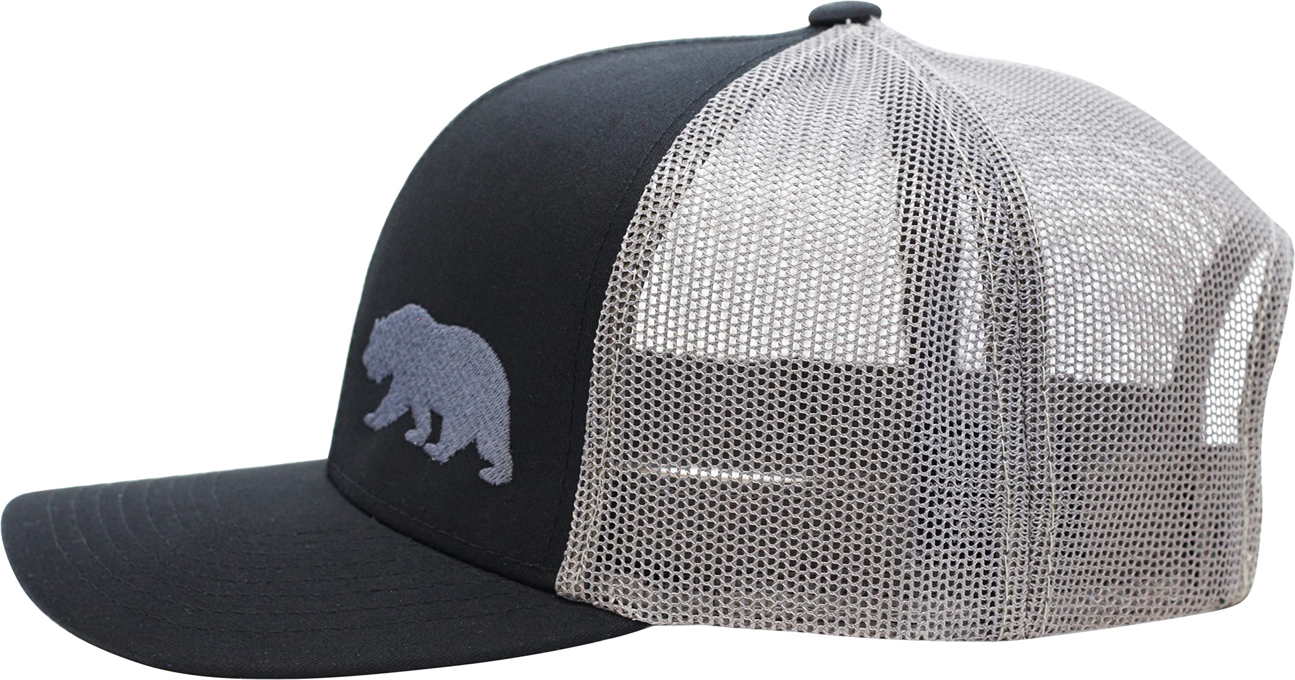 LINDO Trucker Hat - Critter Collection (Bear - Black/Graphite)