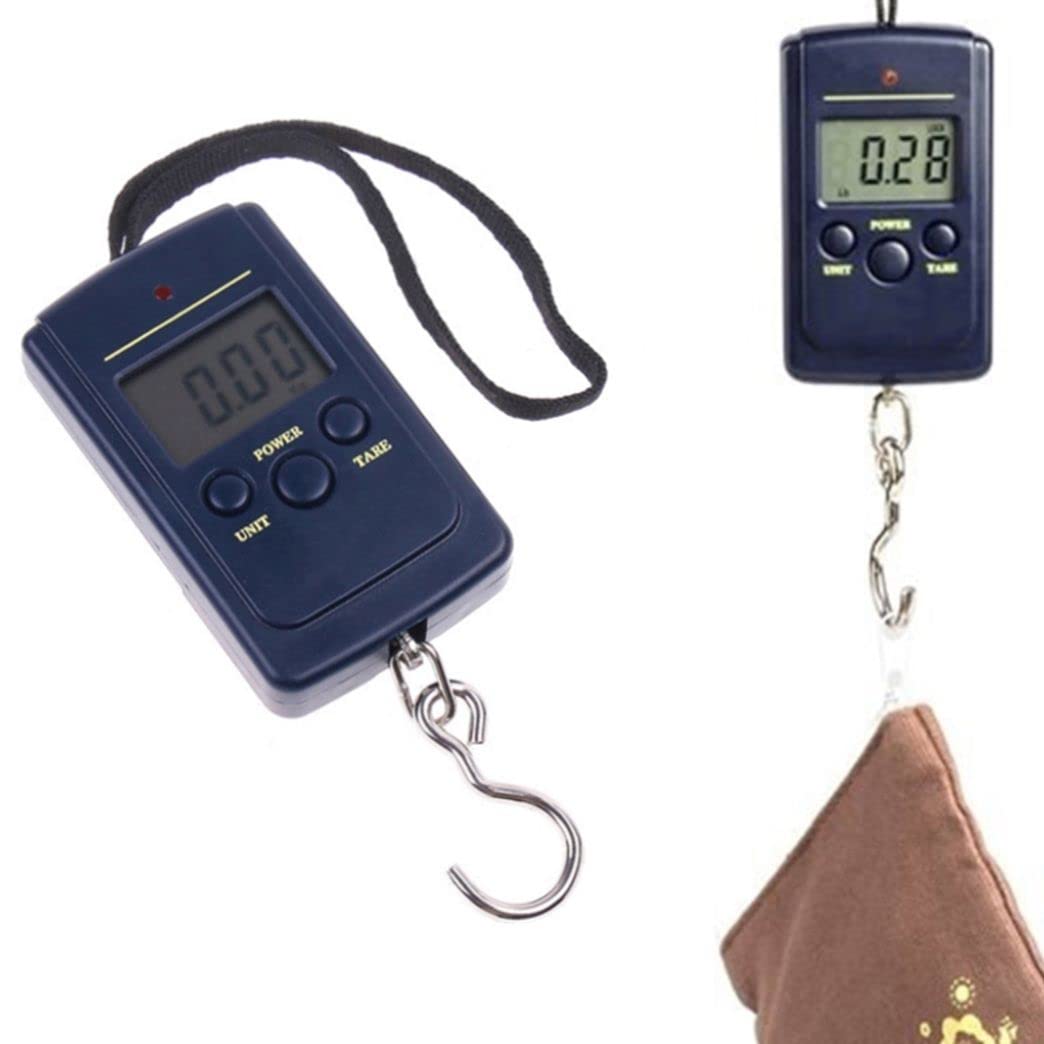 20g - 40kg Digital Hanging Box Fishing Scale Mini Portable Fish Scale Portable Mini Scale Portable Electronic Scale Key Chain Electronic Scale Suitable for Outdoor Cooking Fishing Travel Carry on