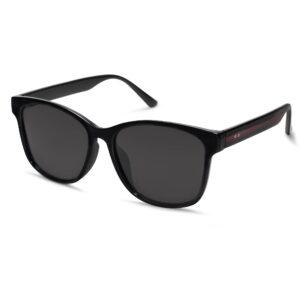 sojos polarized sunglasses womens mens trendy square vintage shades sj2203,black/grey