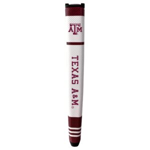 team golf ncaa texas a and m golf putter grip team golf ncaa golf putter grip (multi colored) with removable ball marker, durable wide grip & easy to control