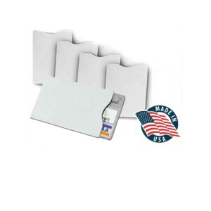 semper paratus gear tyvek credit card sleeves protectors 100% made in usa - for travel wallet or purse. rfid blocking 13.56 blank white spg-tyvek-rfid-ccp semper paratus